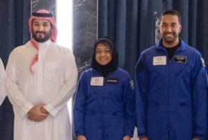 2 Saudi Astronauts Ali Al Qarni, Rayyanah Barwani on a scientific mission